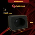 "Q-POWER 6x9"" QTW6X9 Q-Bomb Car Speaker Boxes with Bedliner Spray Pair ...