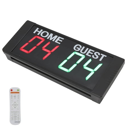 LED Scoreboard, US 100-240V 1.5 Inch Remote Control Basketball Soccer ...