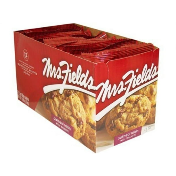 Mrs. Fields Oatmeal Raisin with Walnuts Cookies, 12 count(2.1 oz per ...