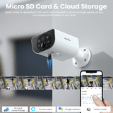 WansView 2K Solar Security Camera, Wireless Outdoor Waterproof System ...