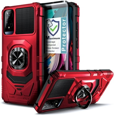 TJS TCL 30 Z/30 LE Phone Case, Tempered Glass Protector, Shockproof ...