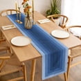 Blue Gradient Squares Table Runner 13x120 Inch Softness Layers Zen ...