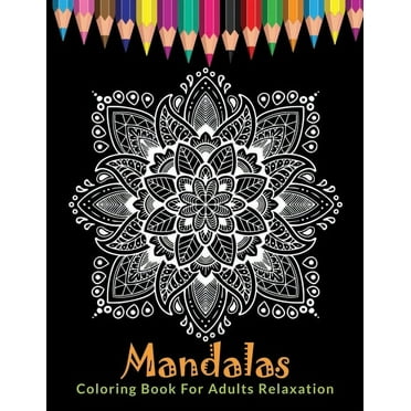 50 Amazing Mandalas Coloring Book For Adults: An Adult Coloring Book ...