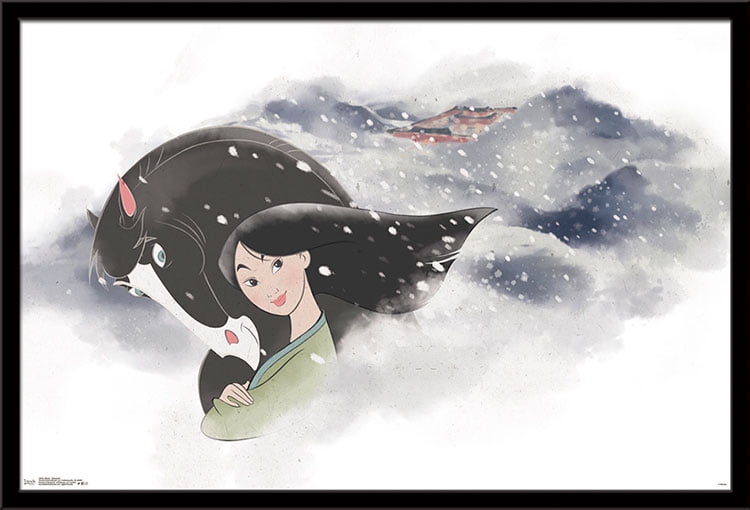 Disney Mulan - Mountain Wall Poster, 22.375" x 34", Framed - Walmart.com