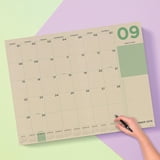 July 2019 - June 2020 Kraft Numeric Large Desk Pad Monthly Calendar ...