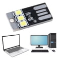 5Pcs 0.2W USB LED Bulb Book Light Pocket Card USB Power LED Keychains ...