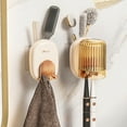 Aihimol toothbrush Rack- No Punching Mouthwash Cup- Wall-mounted ...