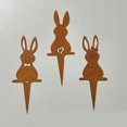 ANXPTIME Rusty Rabbit Shaped Statue Stake for Indoor and Outdoor ...