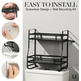Marmolux Acc 2-Tier Over The Toilet Storage Rack, Screwless Assembly ...
