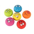 2/3/6 Pack 2.8" Smiley Face Squeaky Dog Toys Soft Dog Balls Latex ...