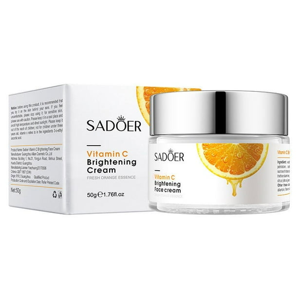 SADOER-crema blanqueadora facial con vitamina C para piel oscura, reafirmante, reafirmante ...