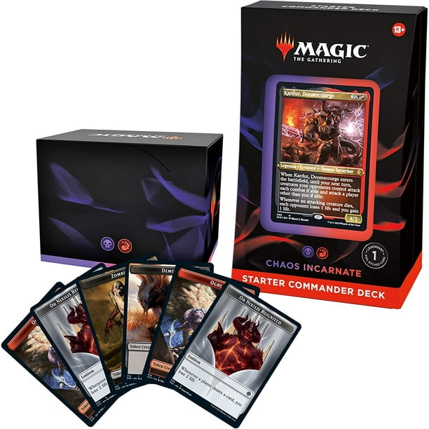Magic: The Gathering Starter Commander Deck – Chaos Incarnate (Black ...
