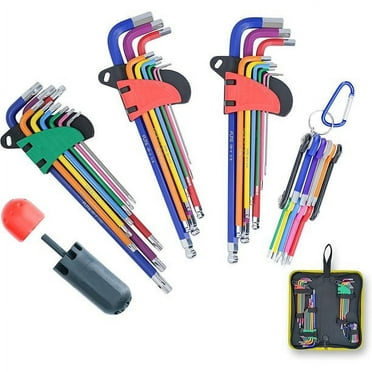 HART 22-Piece Ball End Hex Key Set and Handle SAE and MM - Walmart.com