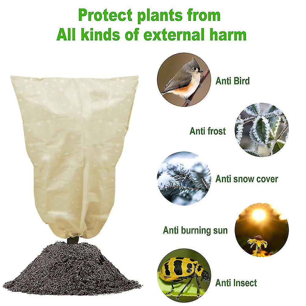 Winter Plant Frost Protection Covers, Garden Fleece Frost Protection ...