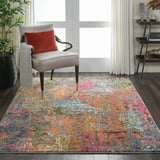 Nourison Celestial Abstract Sunset 5'3" x 7'3" Area Rug, (5x7 ...
