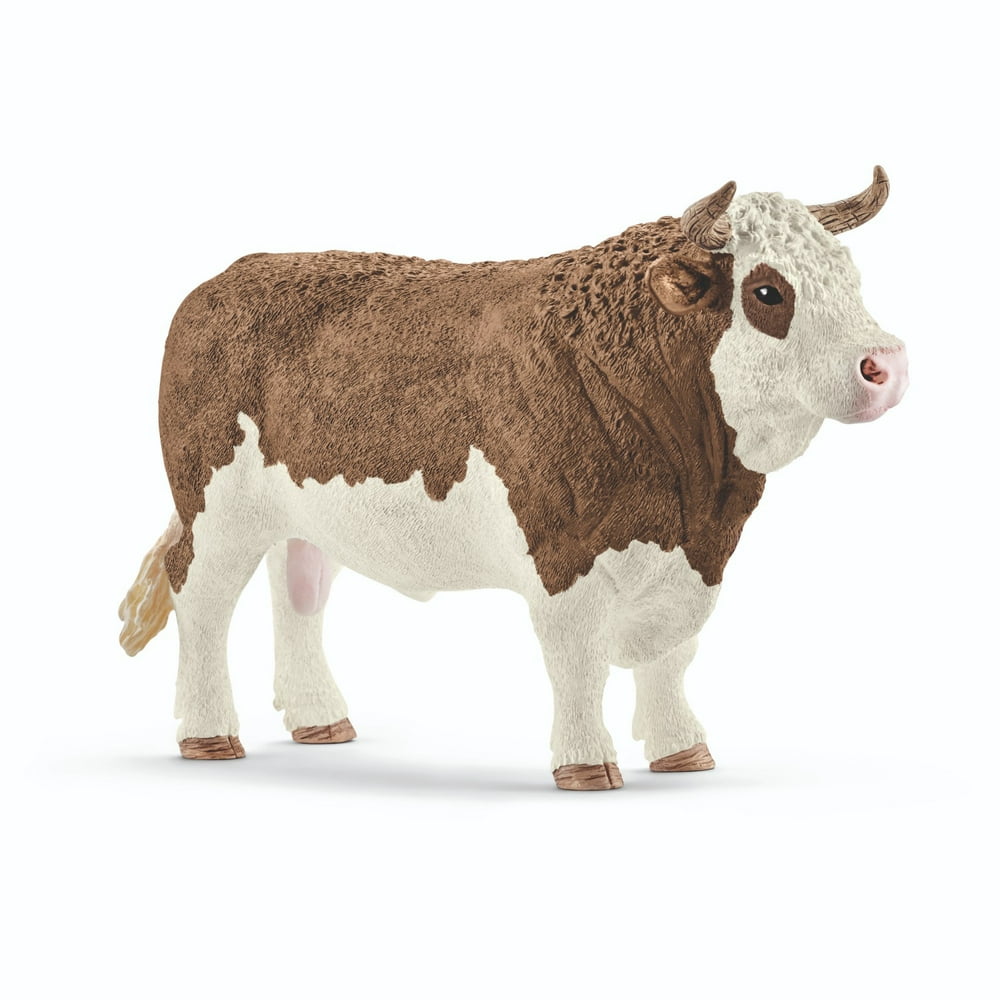 Schleich Farmland, Simmental Bull Toy Figure - Walmart.com - Walmart.com