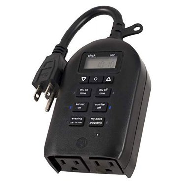 myTouchSmart Wireless Programmable Timer with Remote, 2-Outlet, 35167 ...