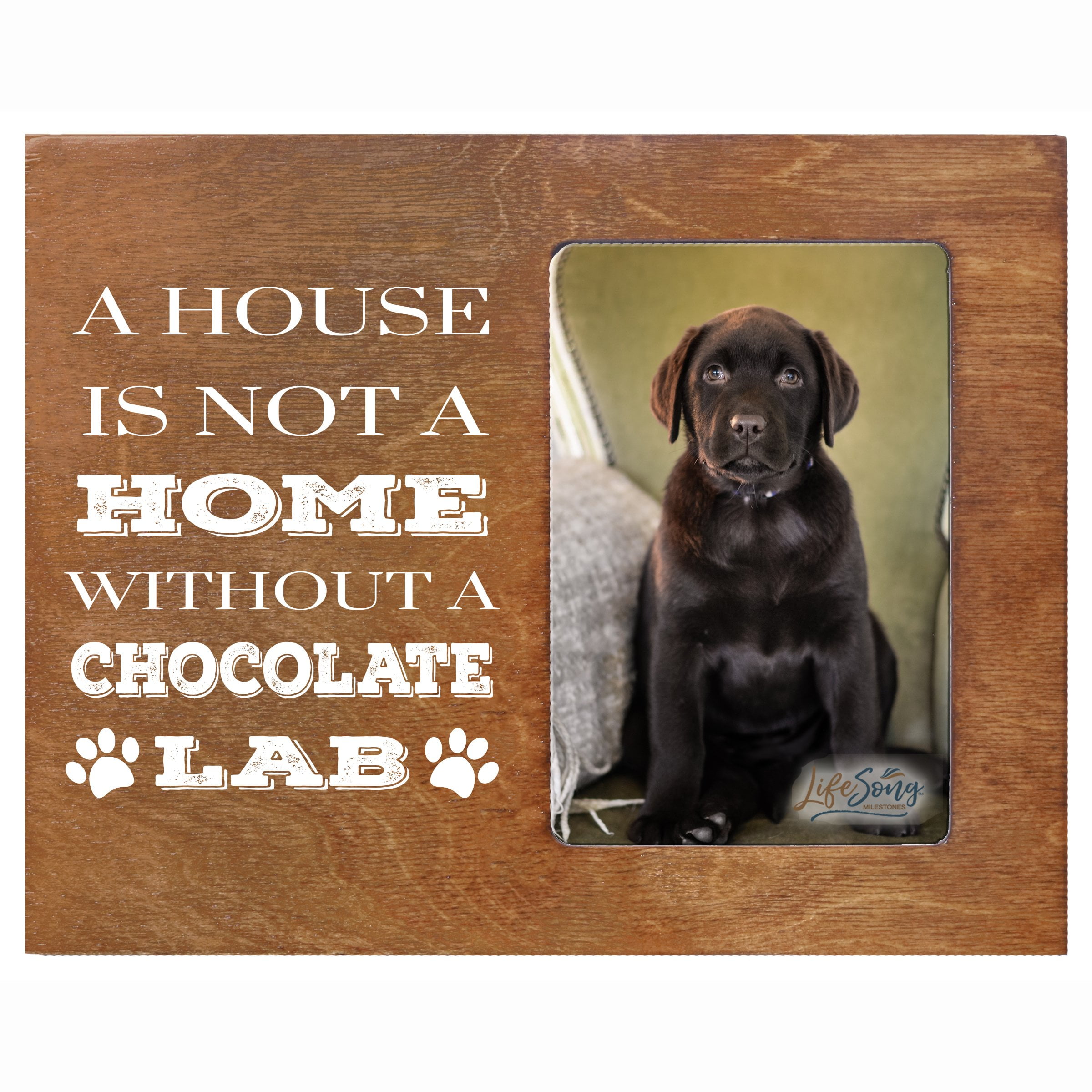 Printed Labrador Retriever Photo Frames - A House Chocolate Lab ...