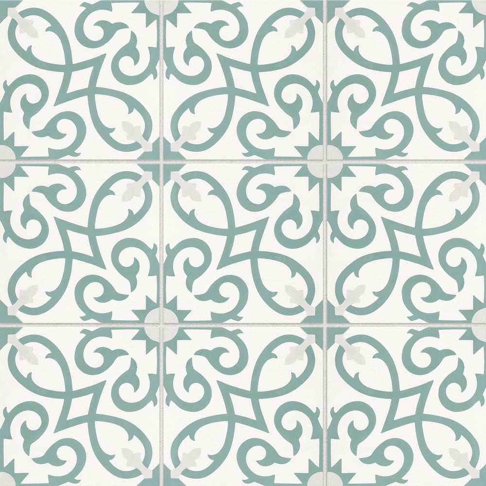 Remy 8-in x 8-in Pattern Field Tile in Oasis 5.28sf per box - Walmart.com