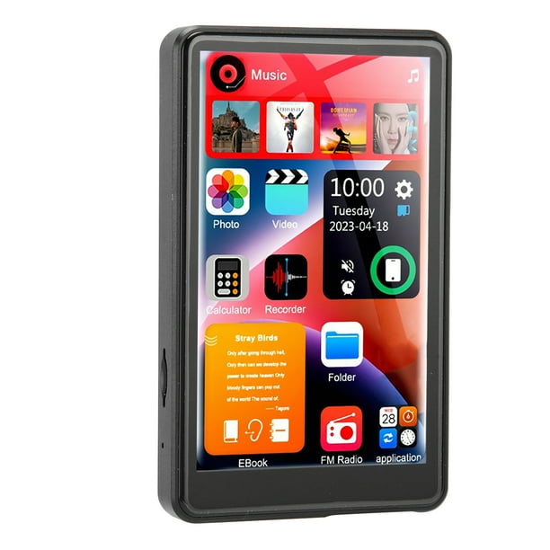 Reproductor M en pulgadas, reproductor MP3 Reproductor M de 4 pulgadas Reproductor M portátil ...