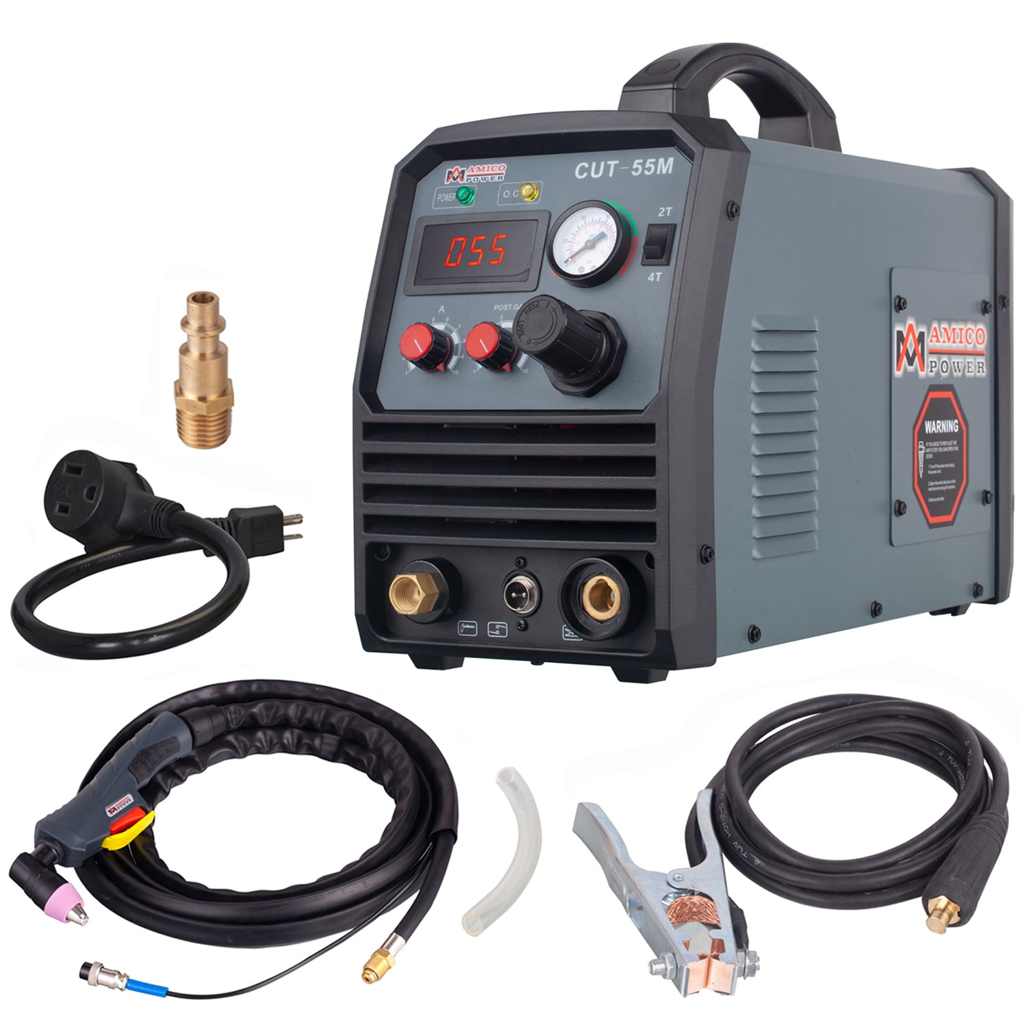 Amico Power CUT-55M, 55 Amp Professional Air Plasma Cutter, 100-250V ...