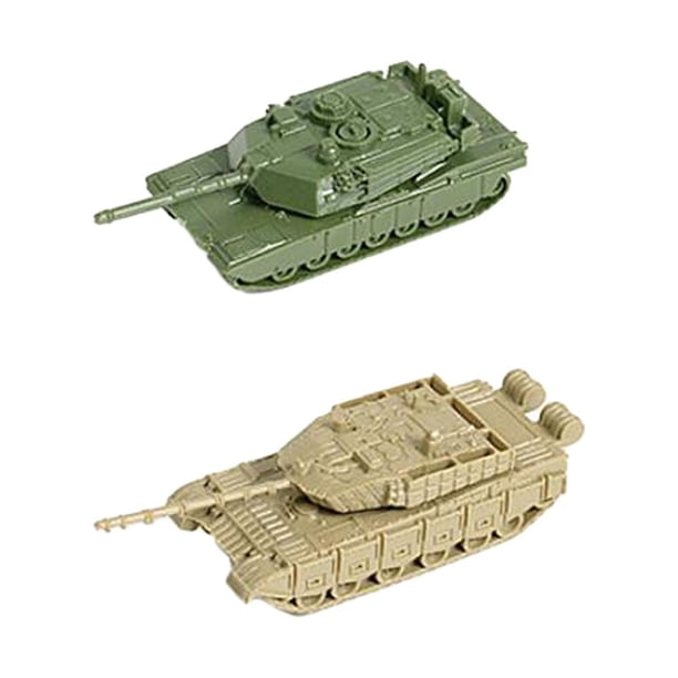 2 Pieces 1:144 Scale Tank Model Armored Tank Toy for Gift Education Toy ...
