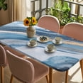 Abstract Marble Waves Texture Fitted Rectangle Tablecloth 24" x 36 ...