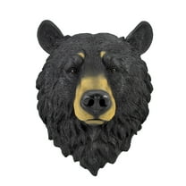 Zeckos Black Bear Head Mount Wall Statue Bust - Walmart.com