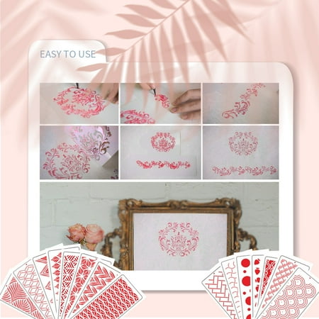 Birthday Cake Edge Decoration Hollow Fondant Plastic Stencil Border ...