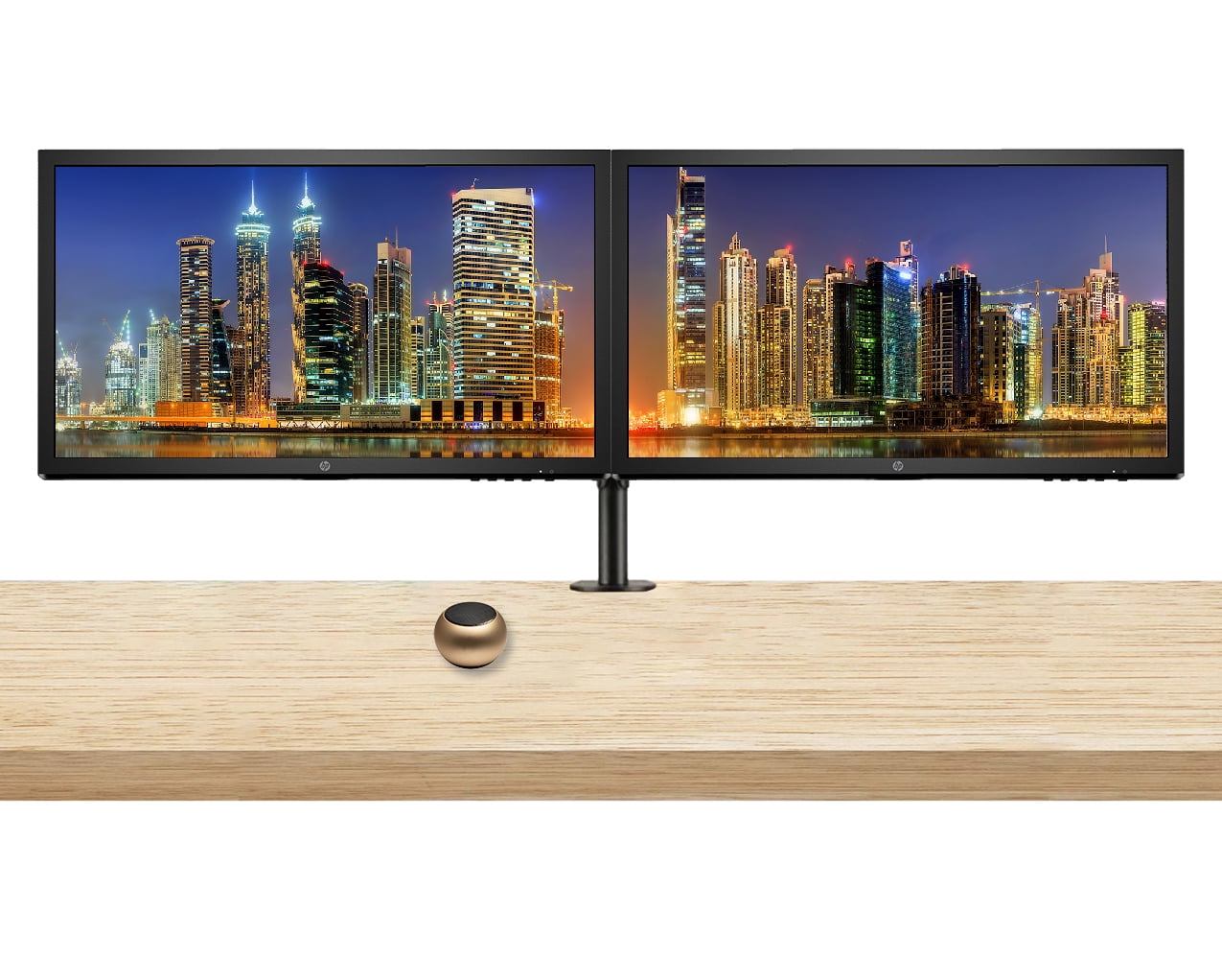 HP V24 24 inch TN Full HD 1920 x 1080 LED Backlit LCD Monitor 2-Pack ...