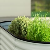 VEIKOUS 24"H Metal Garden Bed, Many-in-1 Modular Galvanized Planter Box ...