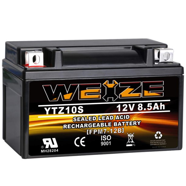 YTZ10S-BS Battery High Performance - Maintenance Free - Sealed AGM ...