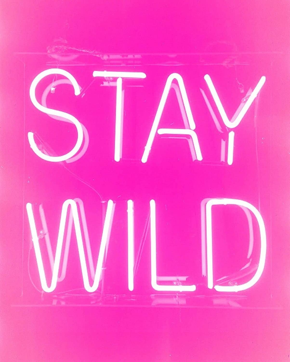 Queen Sense 20" Stay Wild Neon Sign Acrylic Man Cave Handmade Neon ...