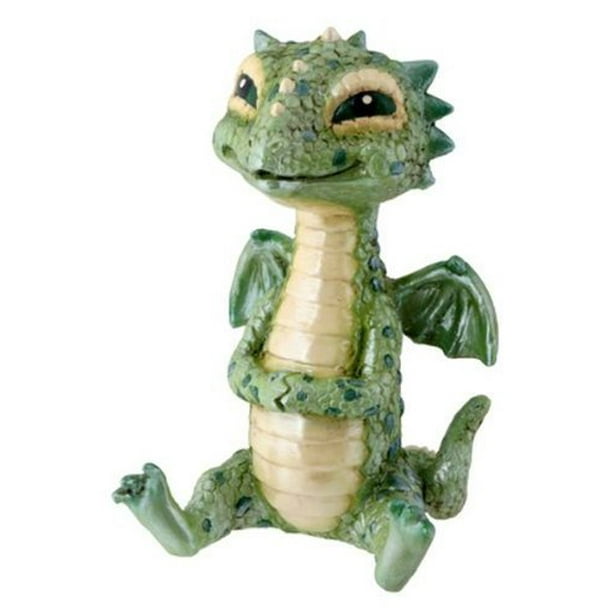 Green Baby Dragon Collectible Serpent Figurine Statue Reptile Statue ...