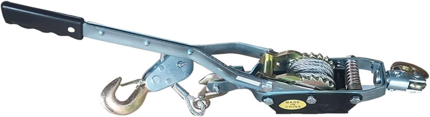 EPOTOOR Power Puller Dual Gear 4 Ton with 3 Hooks Manual Cable Puller ...