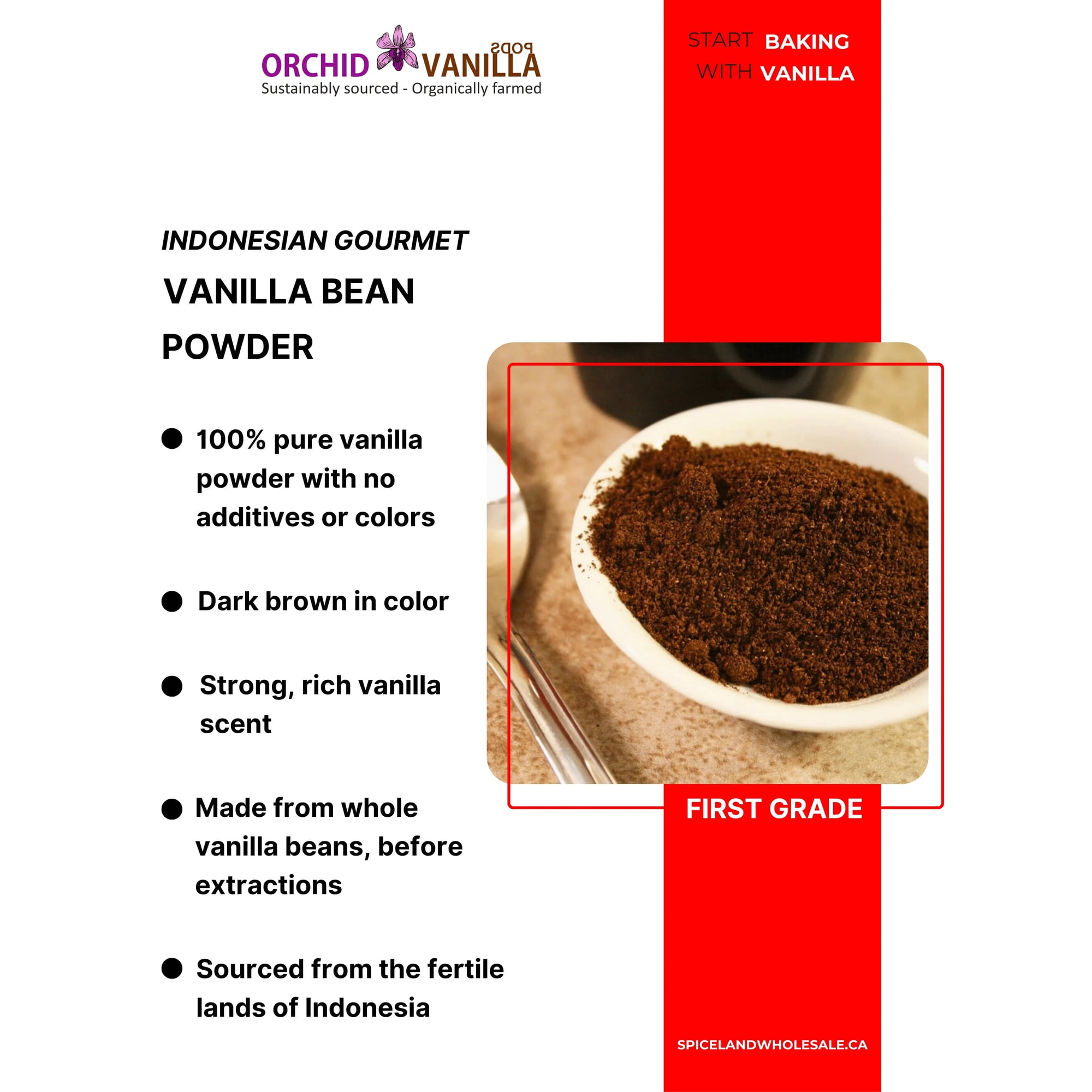 Click here for Orchid-Vanilla Pods Indonesian Vanilla Bean Powder... prices