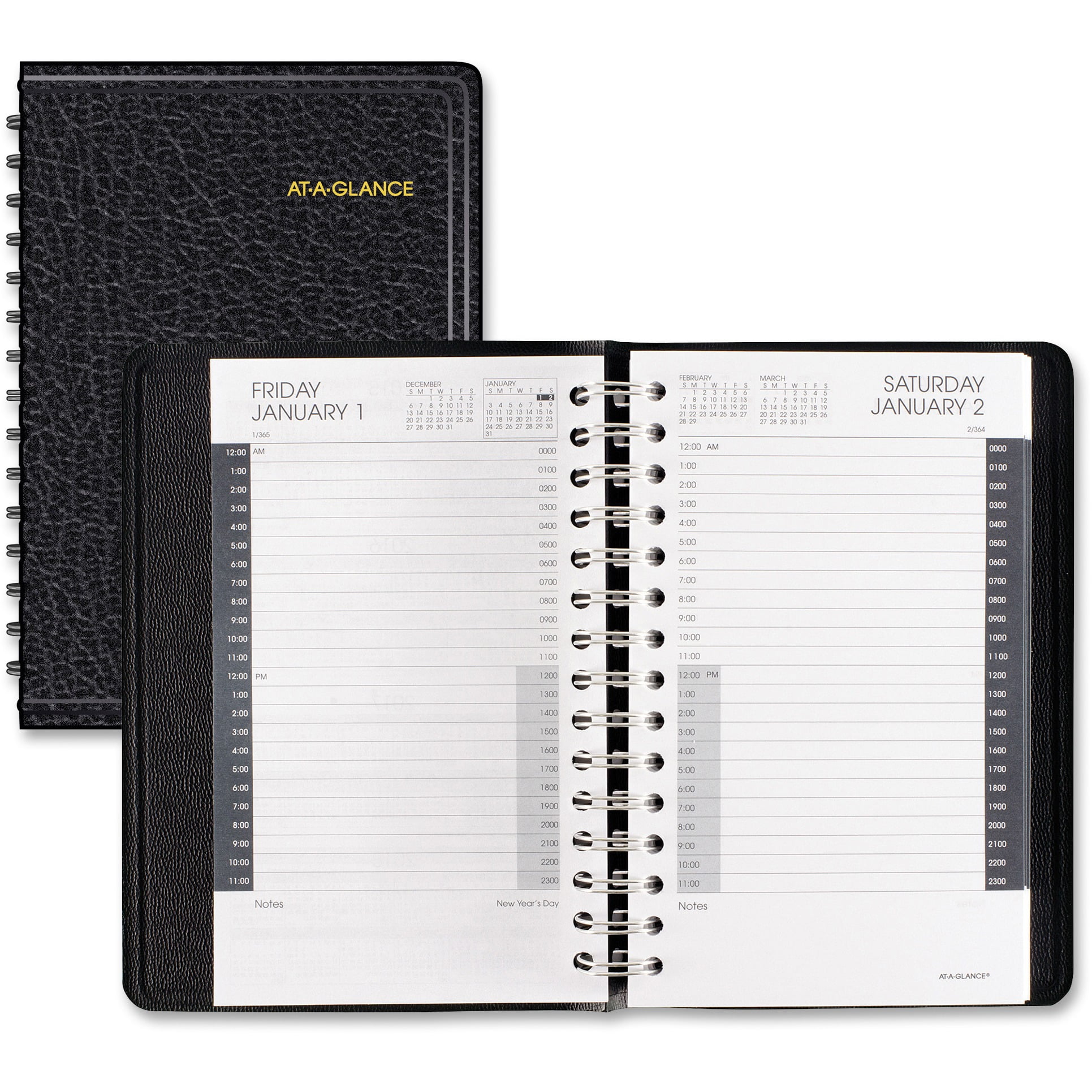 At-A-Glance 24-Hour Daily Appointment Book - Walmart.com