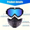 Full Face Ski Goggle, Anti Fog HD Lenses, Detachable Adjustable Mask ...