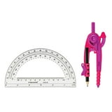 Fiskars Compass and Protractor Set, Durable, Easy Measurements ...