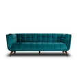 Tupper Mid-Century Living Room Tufted 78" Back Turquoise Velvet ...