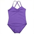 iEFiEL Little Girls Ballet Dance Leotard Cotton Basic Criss Cross ...