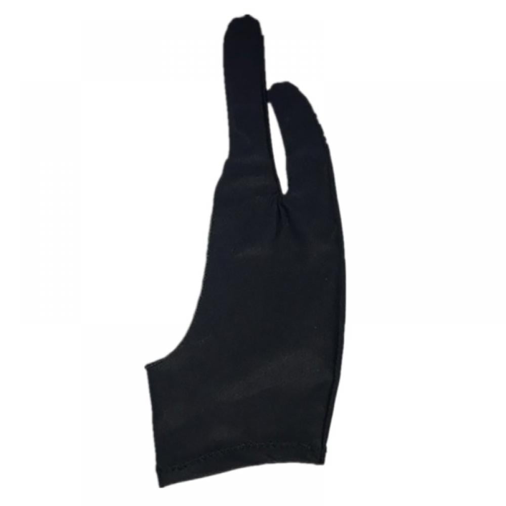 Black Two-Finger Painting Gloves Digital Tablet Special Writing Drawing ...
