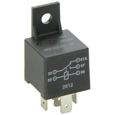 Hella 965400001 12V 30A SPST Relay with Bracket - Walmart.com