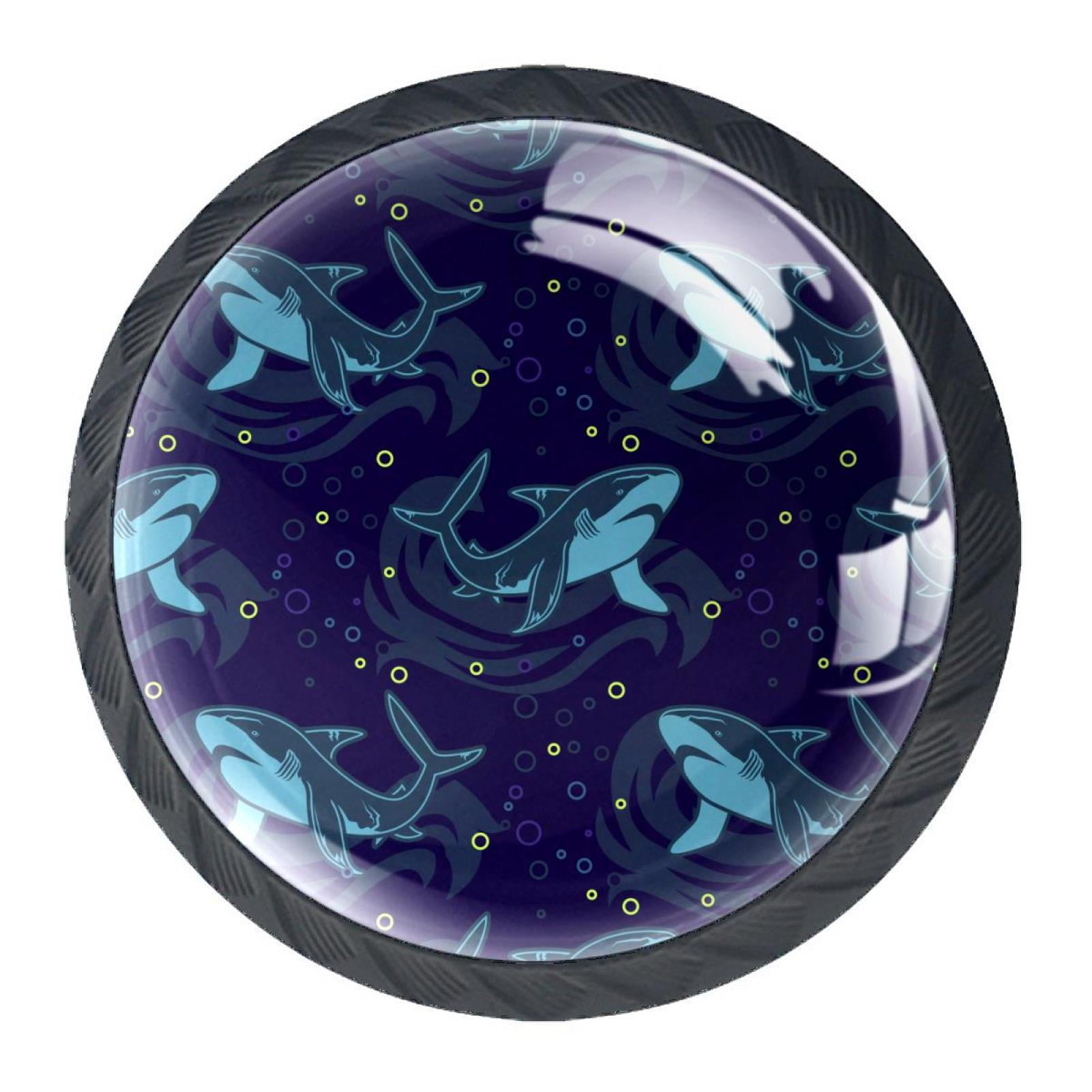 4 Pcs Shark Knobs for Kitchen Cabinet Cupboard Dresser Bookcase Drawer ...