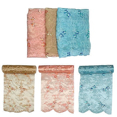 Lily 51" White Handsewn Beading Cording Hand Cut Out Detail Embroidered ...