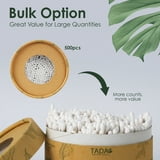TADA Natural Beauty Cotton Swabs 1000pcs Value Pack - Eco-Friendly ...