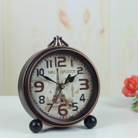 Better Life New Vintage Metal Desktop Clock Creative Silent Table ...