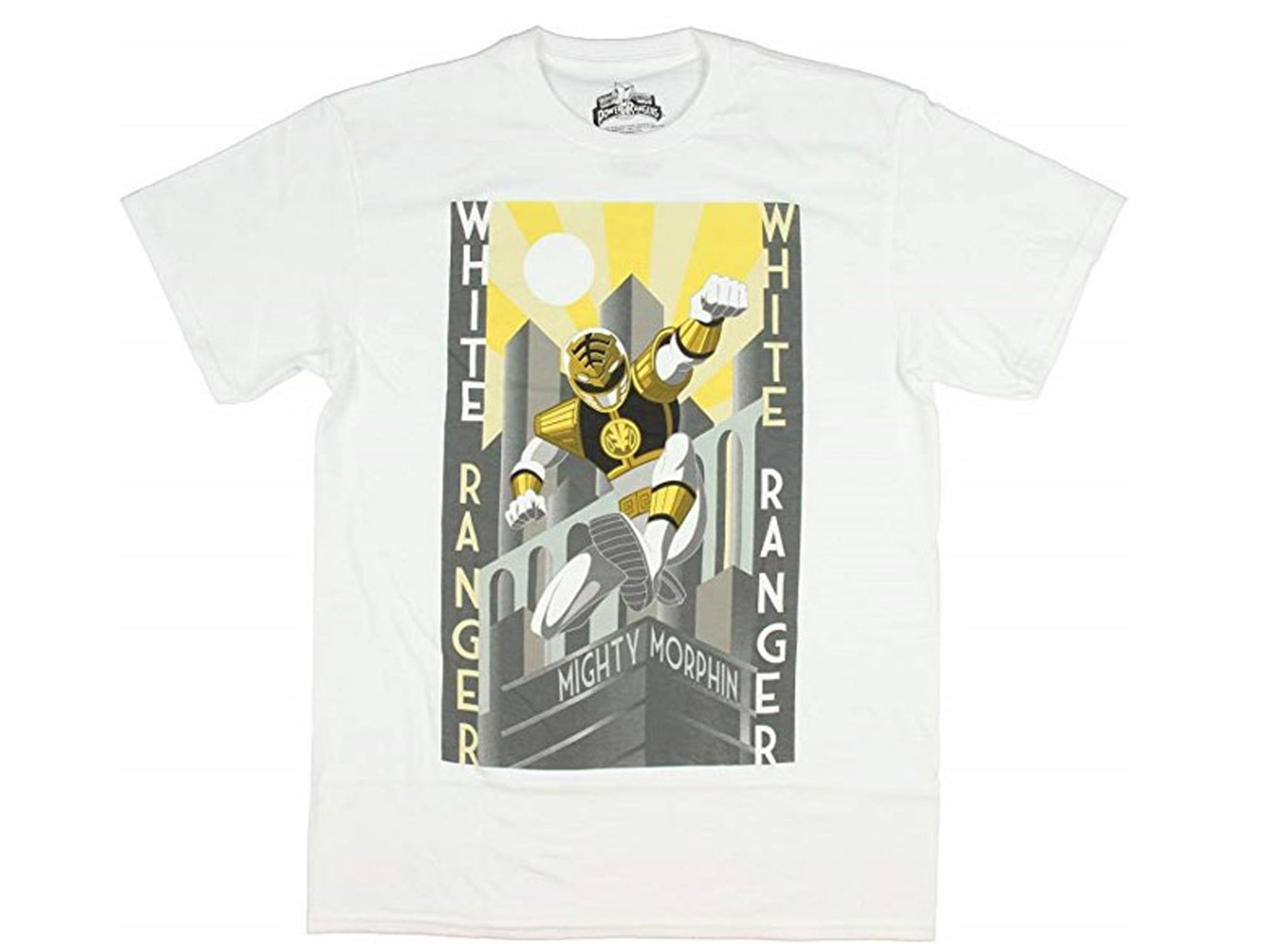 Power Ranger Mighty Morphin White Ranger Men's T-Shirt - Walmart.com