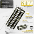 200W Corn Light Bulb 4 ,(2000W Equivalent )Commercial Grade 30500LM ...