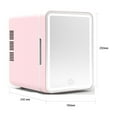 JGJJUGN Compact 4L Mini Refrigerator with Lighted Makeup Mirror for Car ...